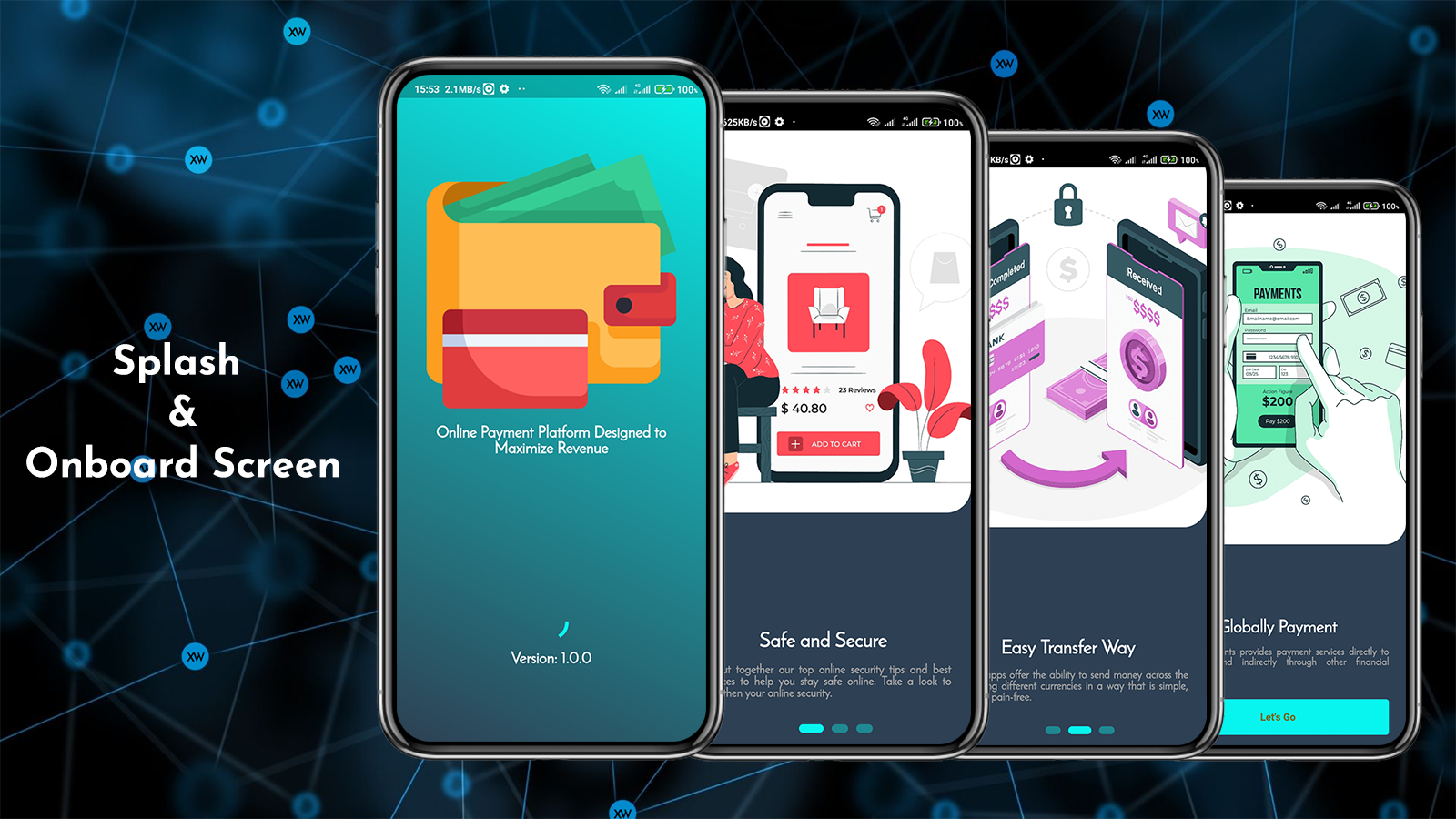 XWallet - Online Payment Gateway Flutter App UI Kit by AppDevsX | CodeCanyon